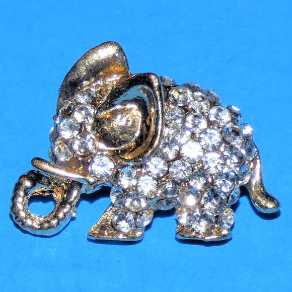 Jewelry | Vintage Elephant Brooch Pin Rhinestones Safari African Animal ...